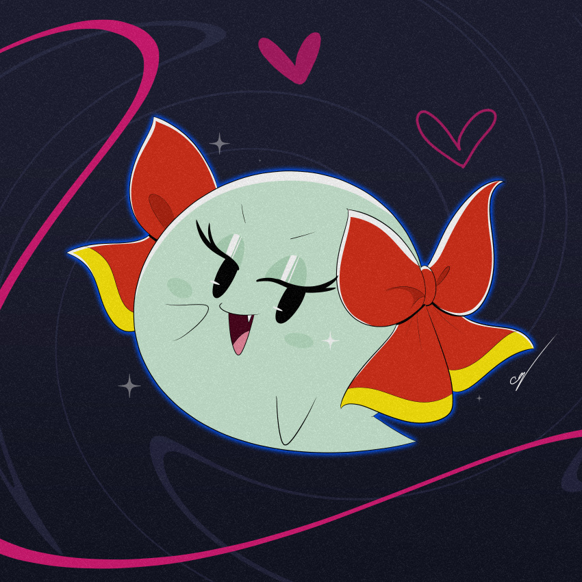 Safebooru - absurdres boo (mario) bow fang ghost heart highres ...
