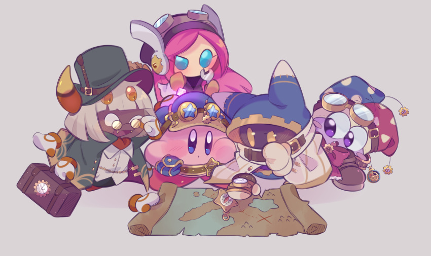 Safebooru - 1girl blue eyes colored skin compass fafameow glasses ...