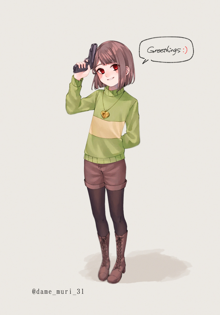Safebooru - 1other ake blood arm behind back arm up black pantyhose bob ...