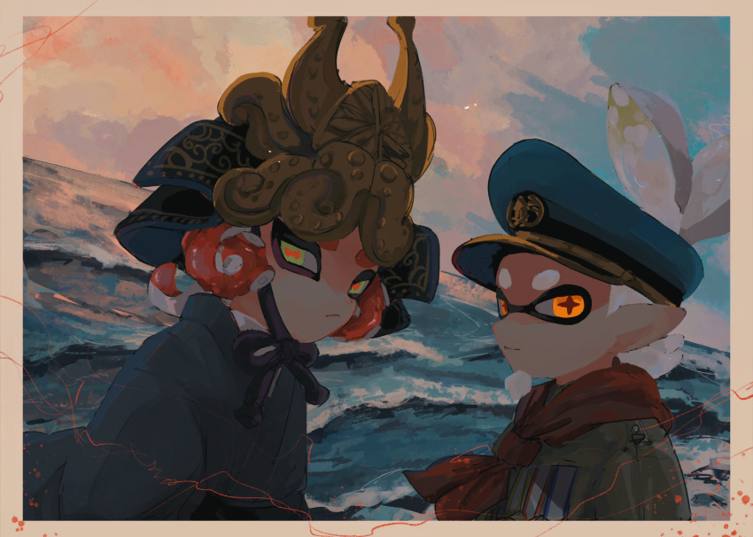 Safebooru - 2boys absurdres cap'n cuttlefish dj octavio hat highres ...