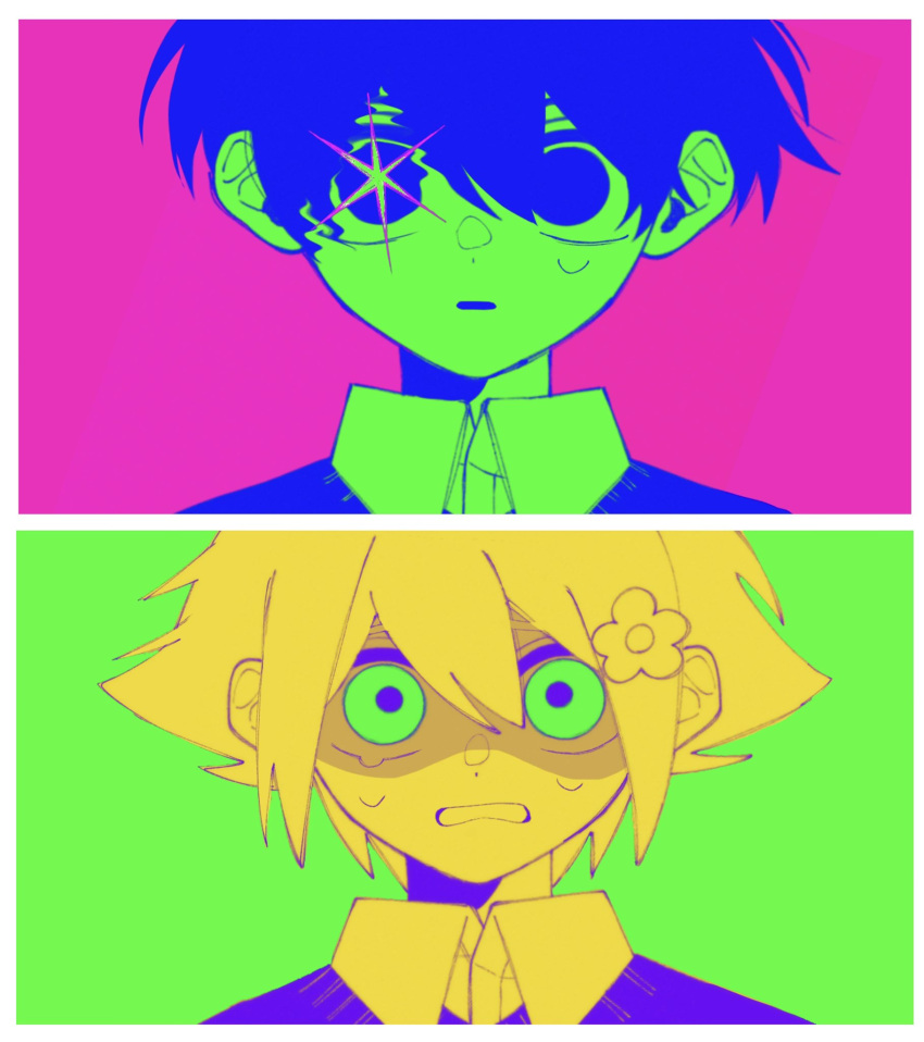 Safebooru - 2boys basil (faraway) (omori) basil (omori) collared shirt ...