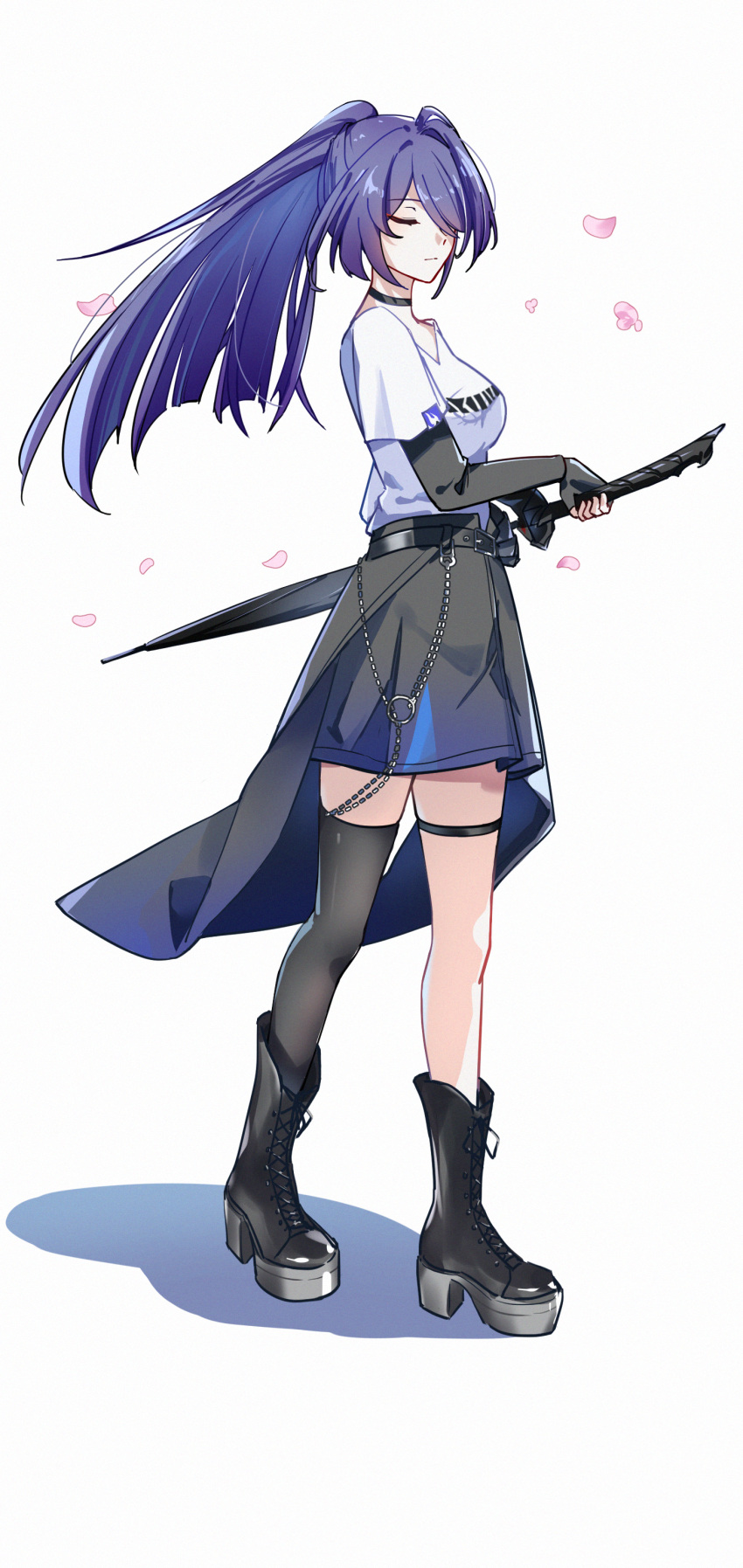 Safebooru - 1girl absurdres acheron (honkai: star rail) alternate costume black footwear black ...