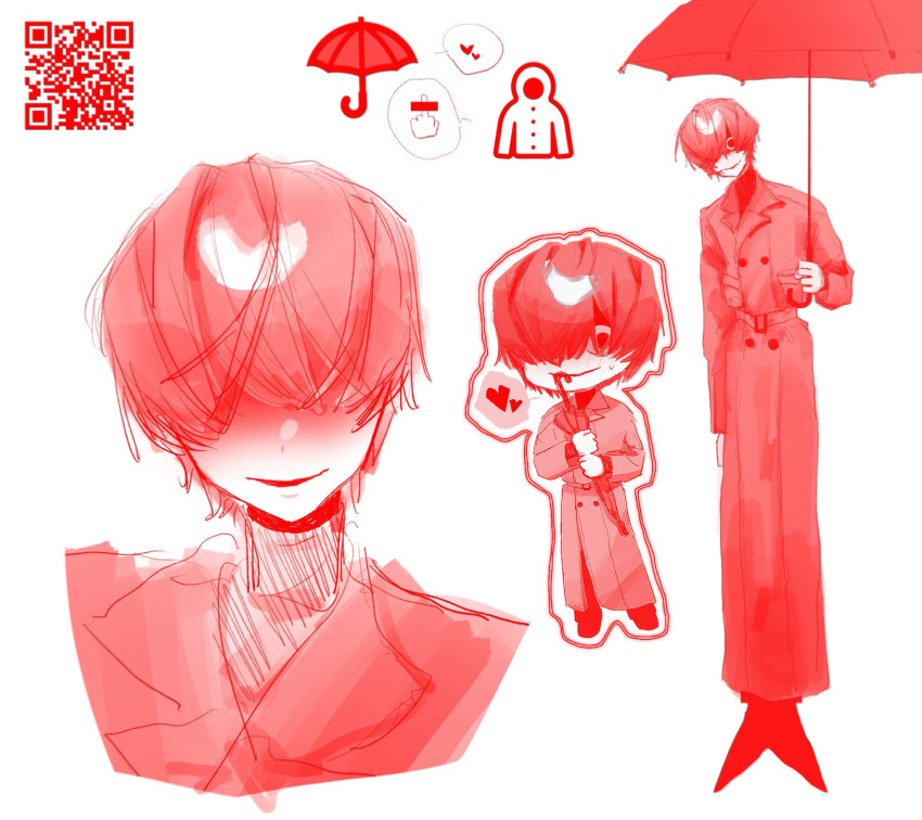 Safebooru - coat commentary request highres holding holding umbrella ...