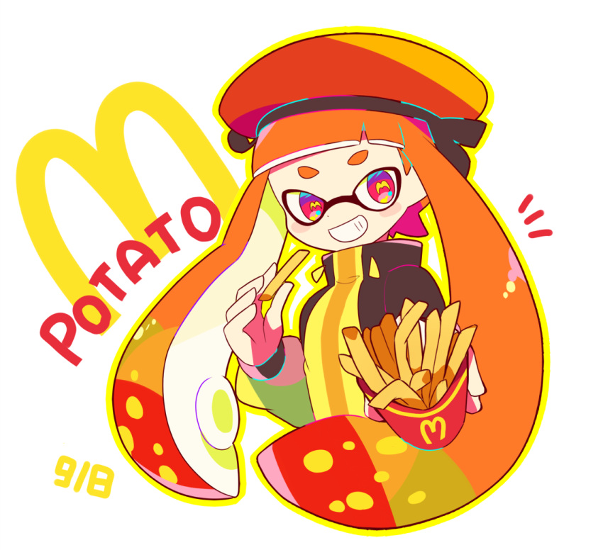 Safebooru - 1girl beret black jacket blunt bangs blush stickers ...