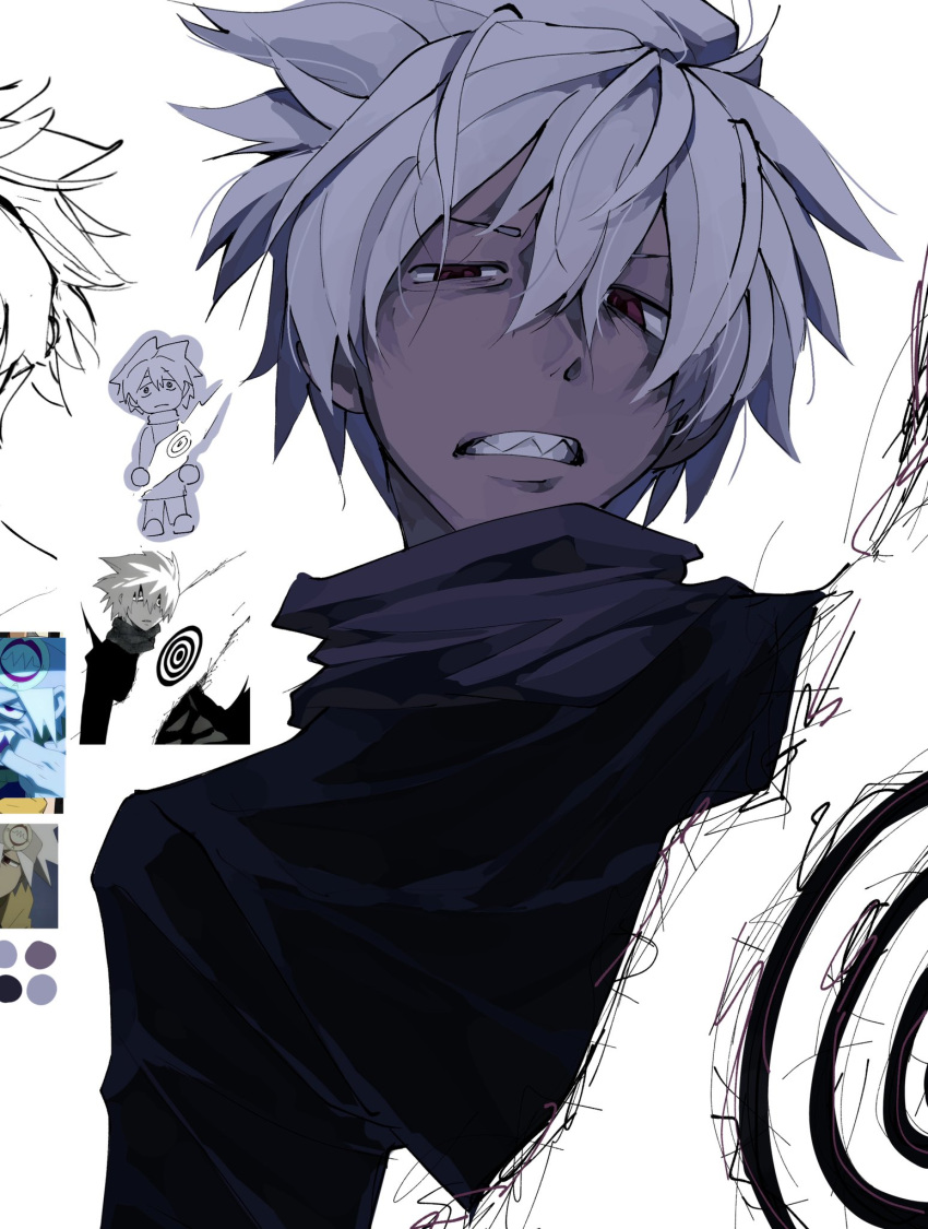 Safebooru - alternate costume chibi dark-skinned male dark skin english ...