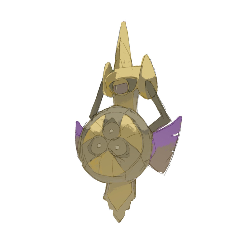 Safebooru - aegislash black sclera bright pupils colored sclera full ...