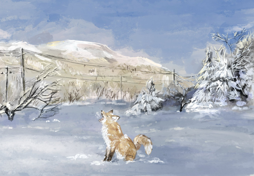 Safebooru - animal commentary request fox highres mashiro (mashilolicon ...