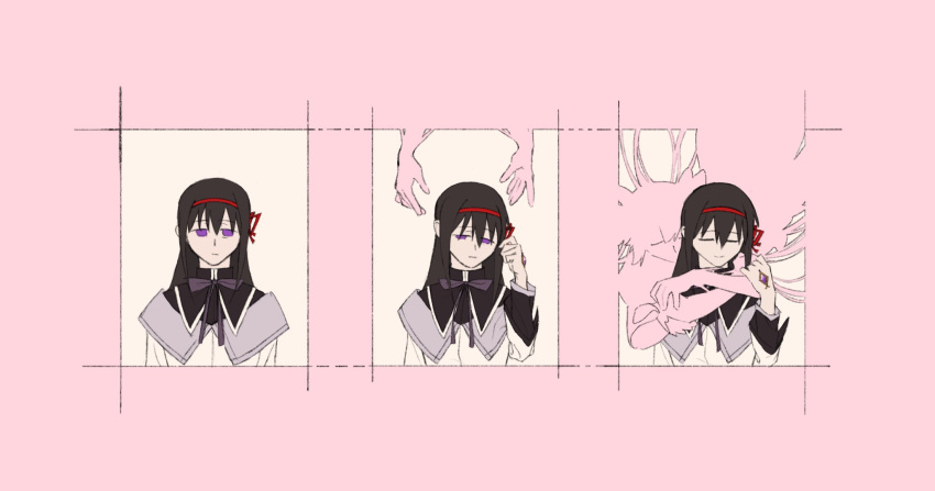 Safebooru - 2girls akemi homura akemi homura (magical girl) avanes d black hair black ribbon ...