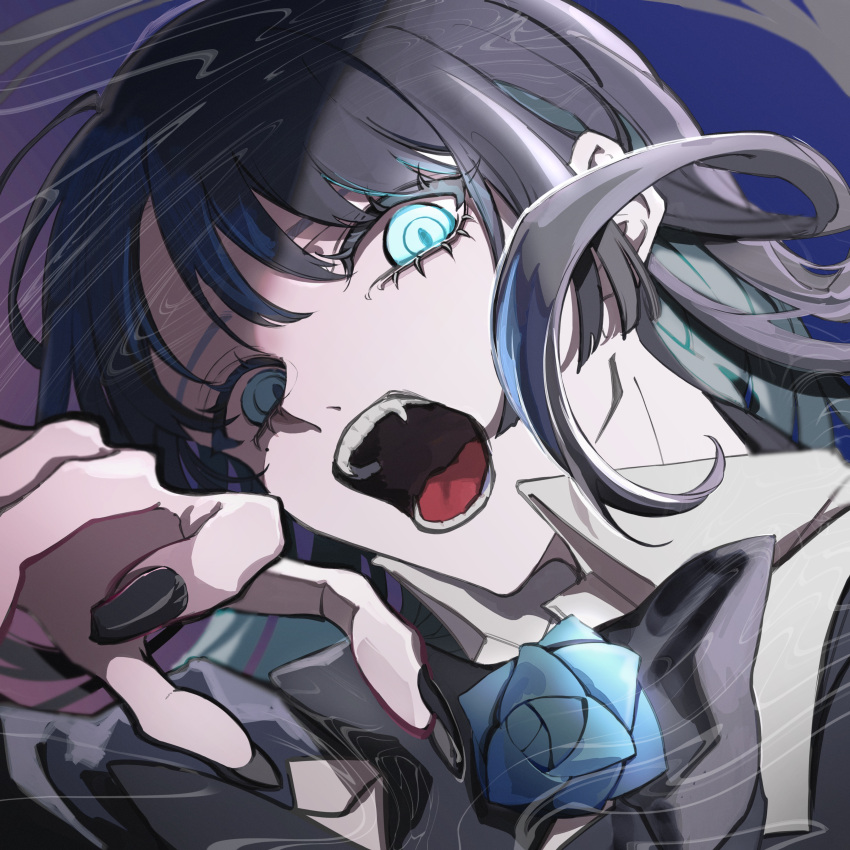 Safebooru - 1girl absurdres ado (utaite) black bow black bowtie black ...