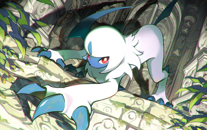 Safebooru - absol animal focus claws closed mouth contest winner horns ...