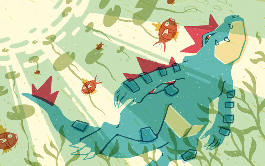 Safebooru - acorviart animal focus contest winner feraligatr magikarp ...
