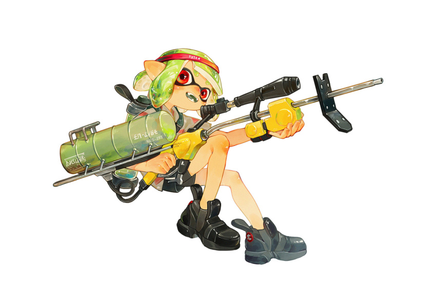 Safebooru - 1girl amehatobook black footwear commentary e-liter 4k ...