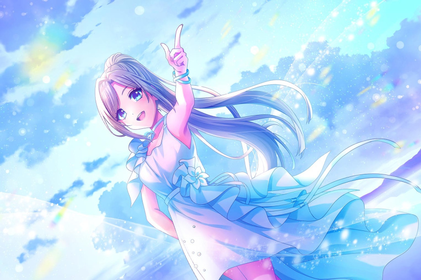 Safebooru - d4dj dress grey eyes grey hair long hair niijima ibuki | 5471334