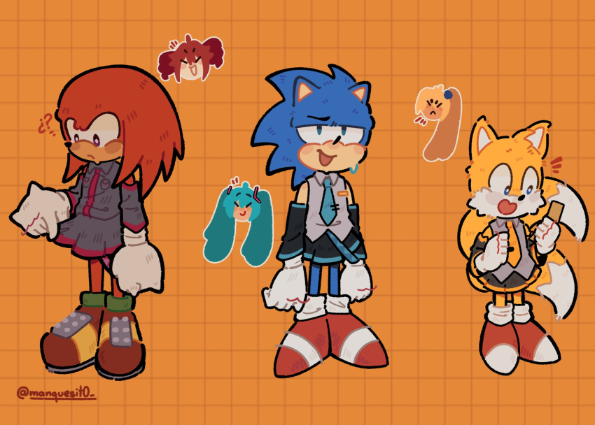 Safebooru - ? ?? akita neru akita neru (cosplay) aqua necktie bare ...