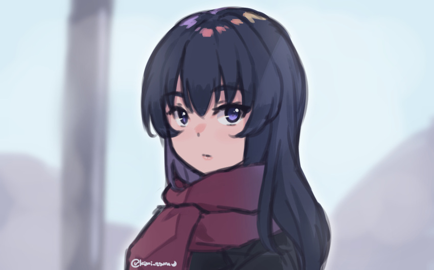 Safebooru - 1girl black jacket blue eyes blue hair eclair (girls und ...