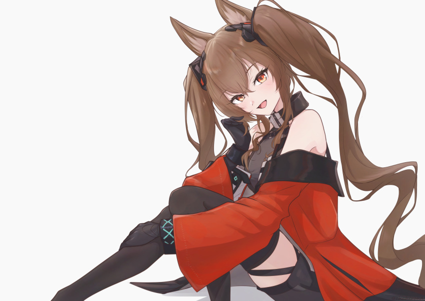 Safebooru - 1girl :d absurdres angelina (arknights) angelina (endfield) (arknights) animal ears ...