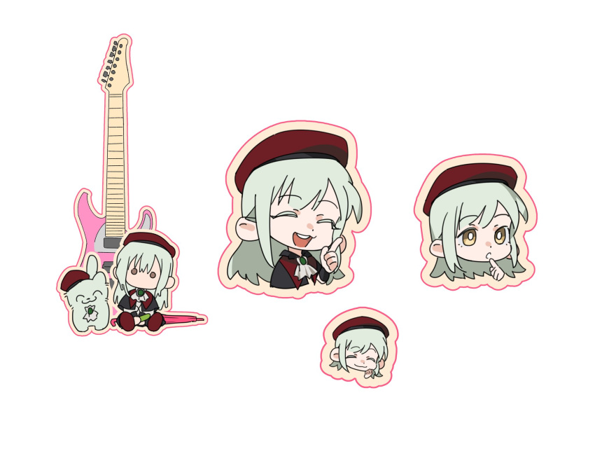 Safebooru - 1girl ^ ^ ascot bang dream! bang dream! it's mygo!!!!! beret black capelet capelet ...