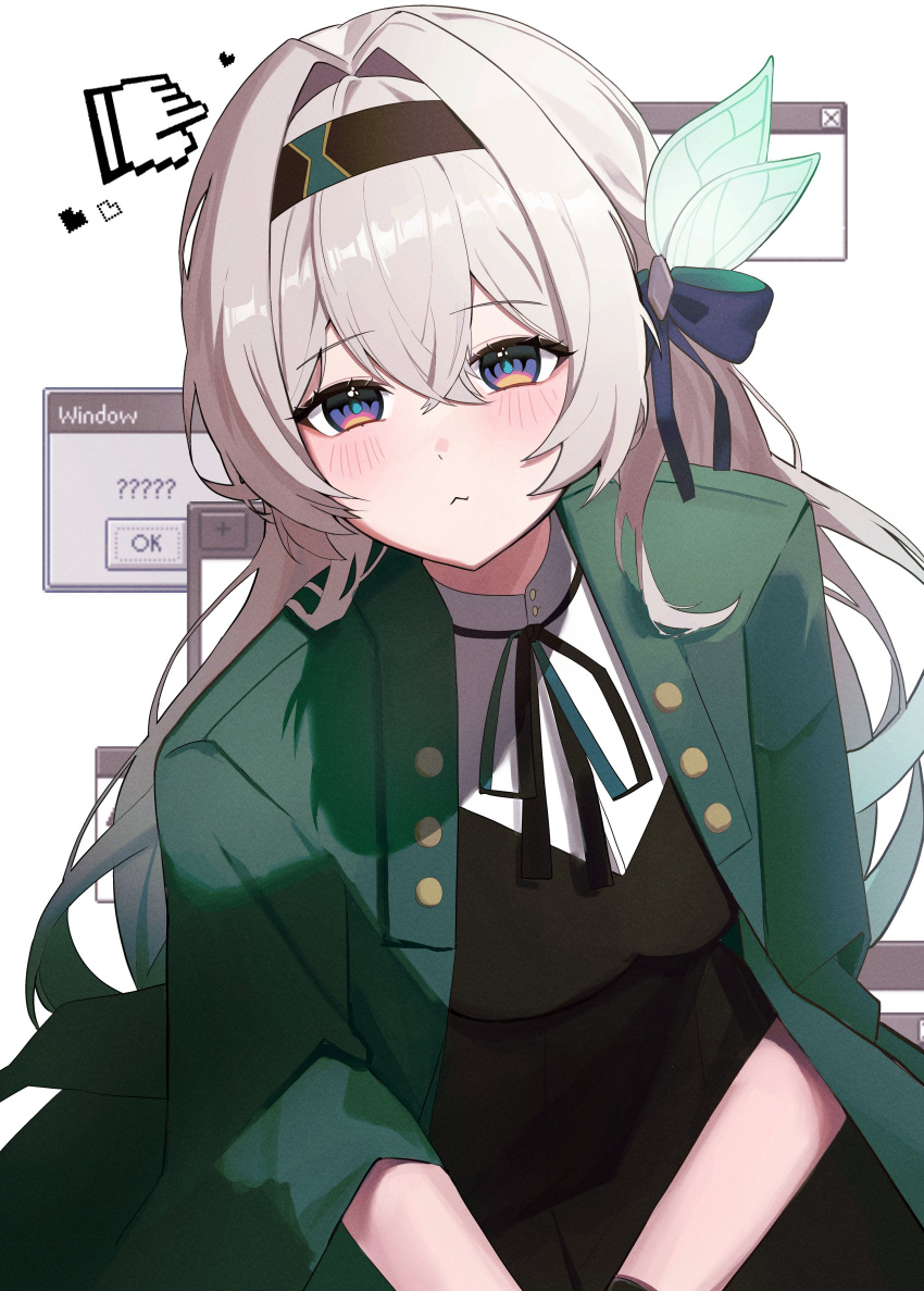 Safebooru - 13 (jjusan13) absurdres blush coat cursor error message ...