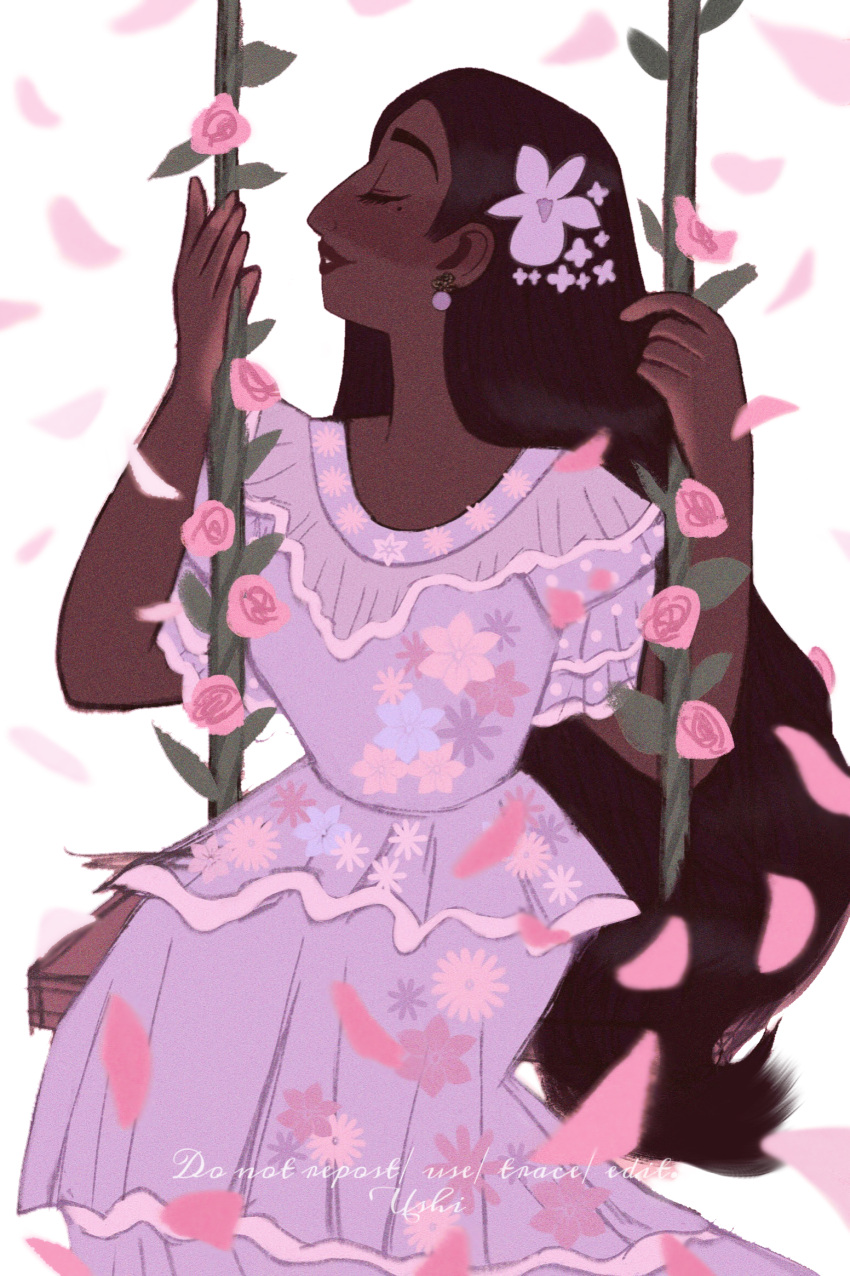 Safebooru - 1girl brown hair cwgl418 dark-skinned female dark skin ...