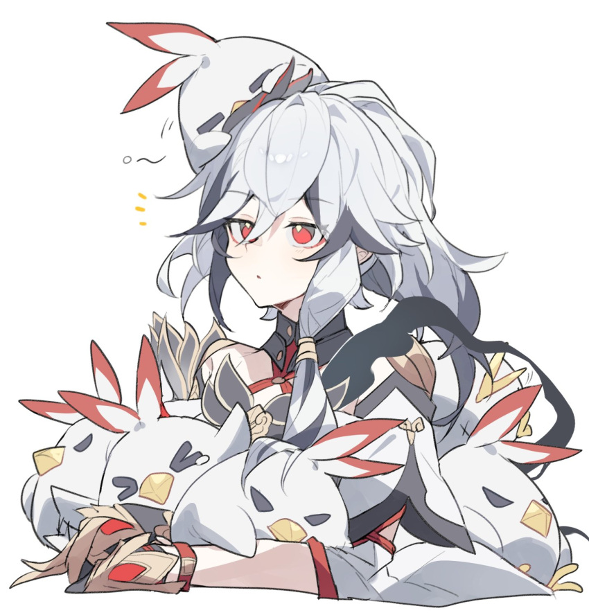 Safebooru - 1girl animal on head black hair commentary request fu hua ...