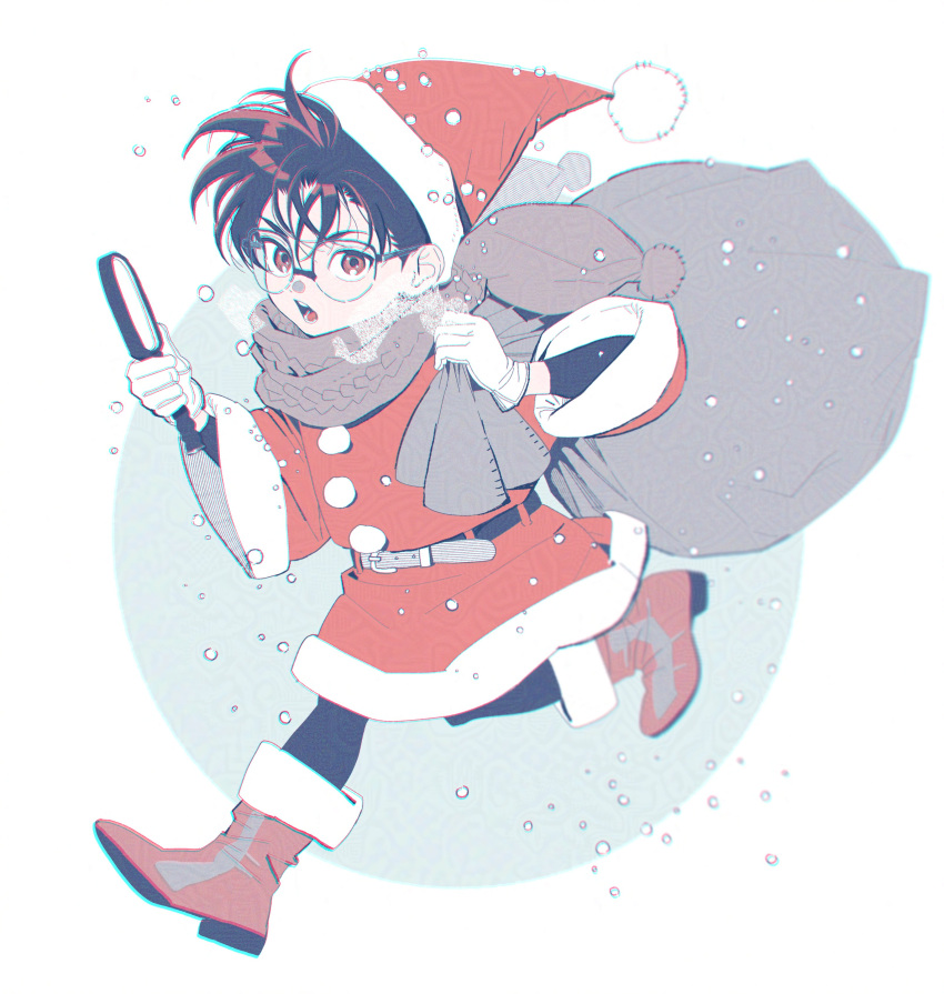 Safebooru - 1boy absurdres boots brown eyes brown hair circle edogawa ...