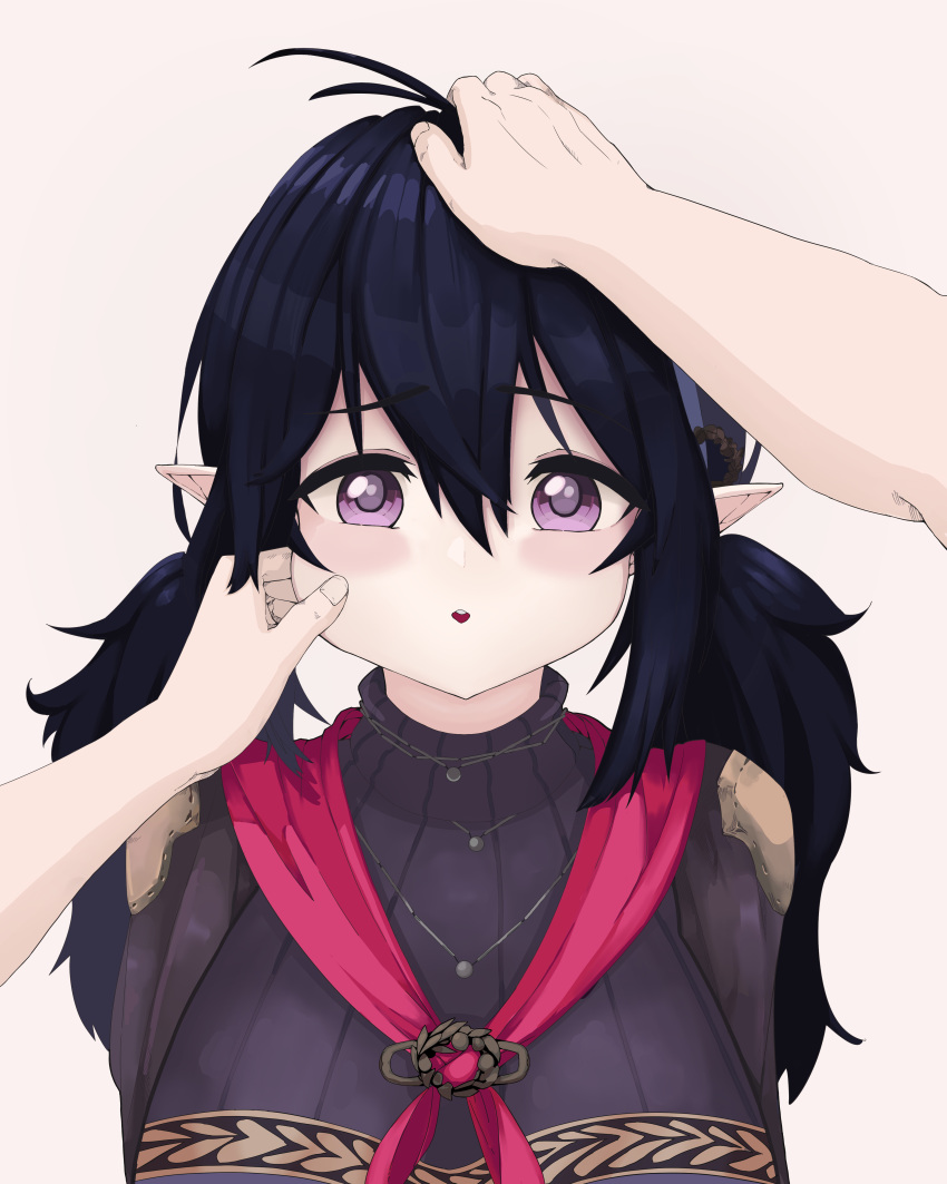 Safebooru - 1boy 1girl absurdres antenna hair blush stickers breasts ...