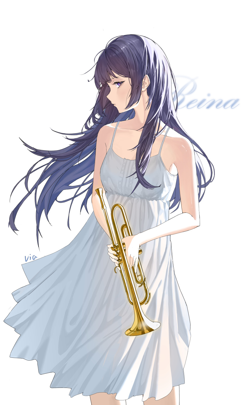 Safebooru - 1girl absurdres black hair breasts character name collarbone dress facing viewer ...