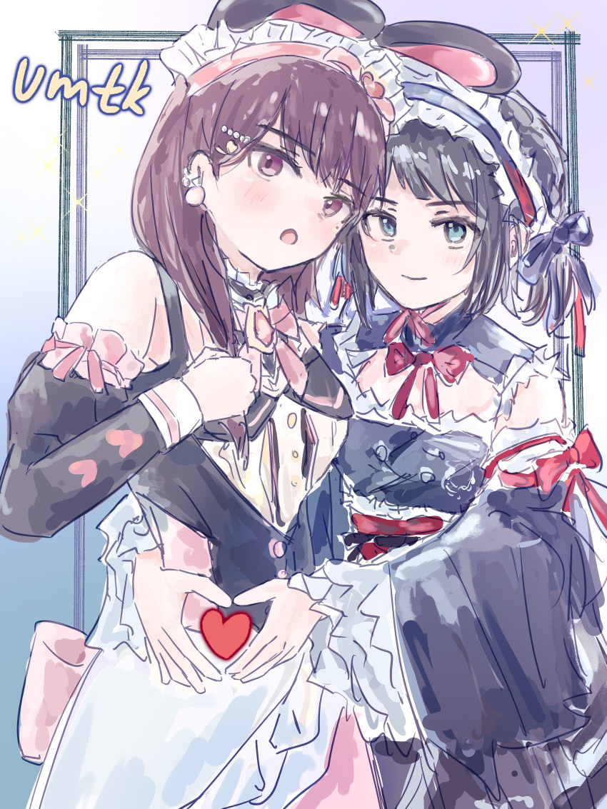 Safebooru - 2girls absurdres animal ears bang dream! bang dream! it's mygo!!!!! black dress ...