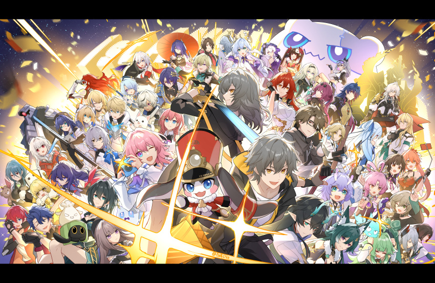 Safebooru - 6+boys 6+girls absurdres acheron (honkai: star rail) animal ...