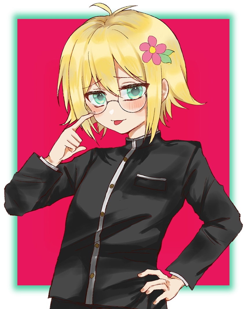 Safebooru - 10il0 1boy alternate costume basil (faraway) (omori) basil (omori) bespectacled ...