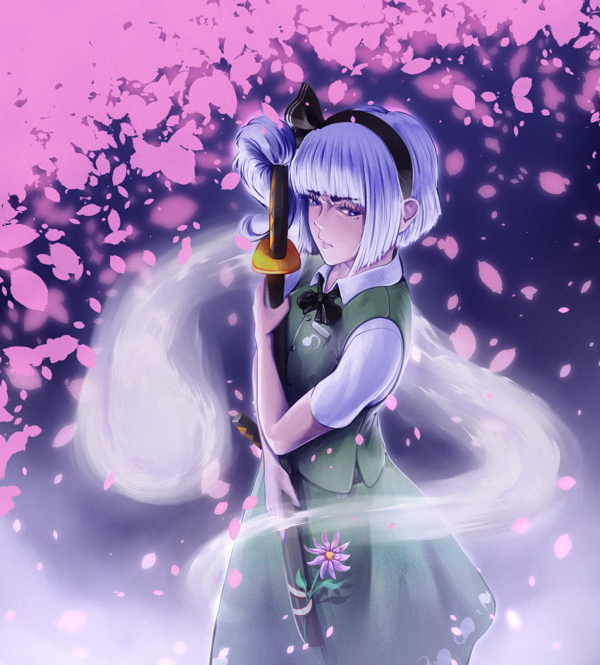 Safebooru - 1girl absurdres black bow black bowtie black hairband black ...