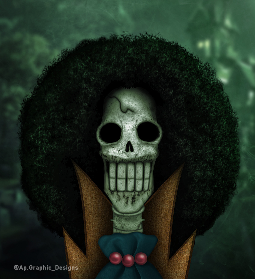 Safebooru - 1boy afro apgraphicvisuals artist name ascot black hair ...