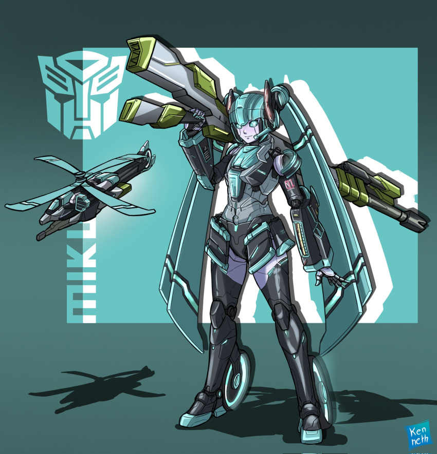 Safebooru - 1girl aircraft artist name autobot blue eyes character name ...