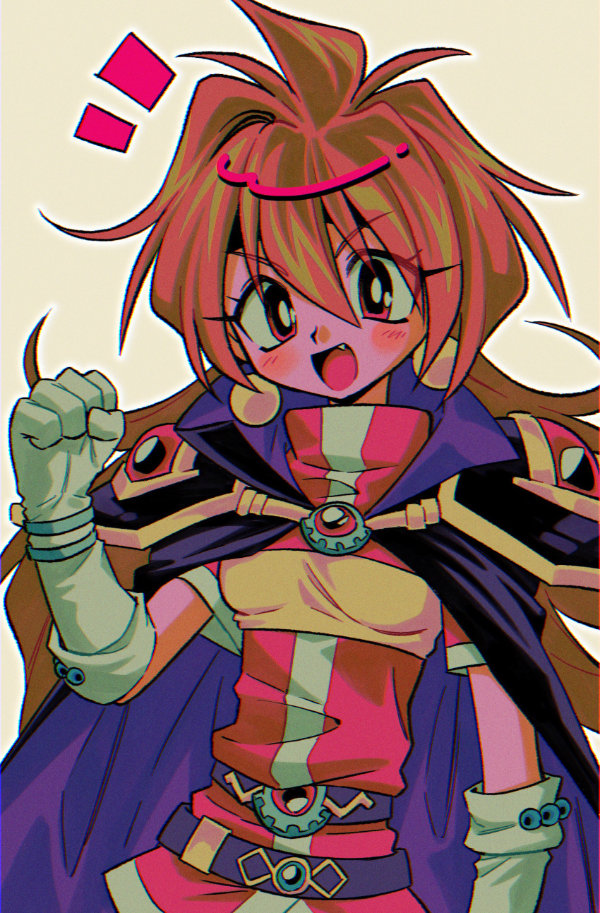 Safebooru - 1girl absurdres black cape cape earrings elbow gloves fang ...