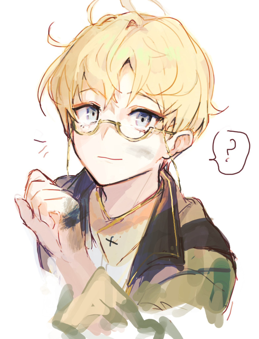 Safebooru - 1boy ? atelier (series) atelier ryza atelier ryza 2 blonde hair blue eyes closed ...