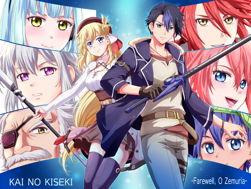 Safebooru - 3girls 4boys aaron wei agnes claudel bandana bergard zeman black hair blonde hair ...