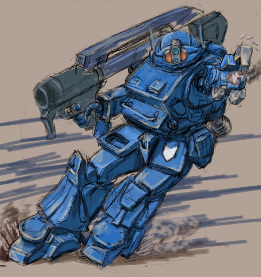 Safebooru - arm cannon armor armored trooper blue armor fake claws ...
