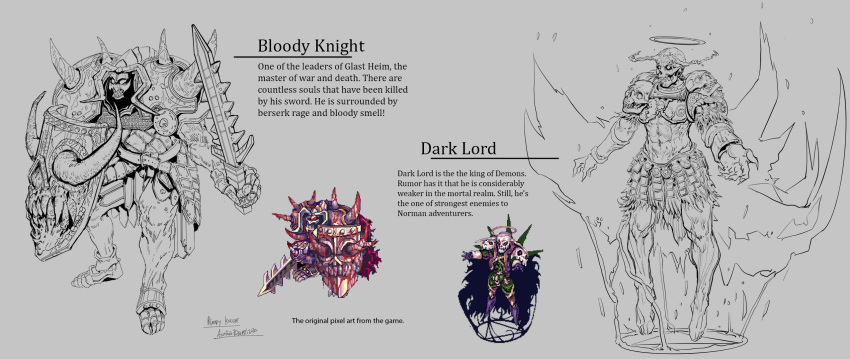 Safebooru - 2boys antonio rizzatti armor aura blood bloody knight ...