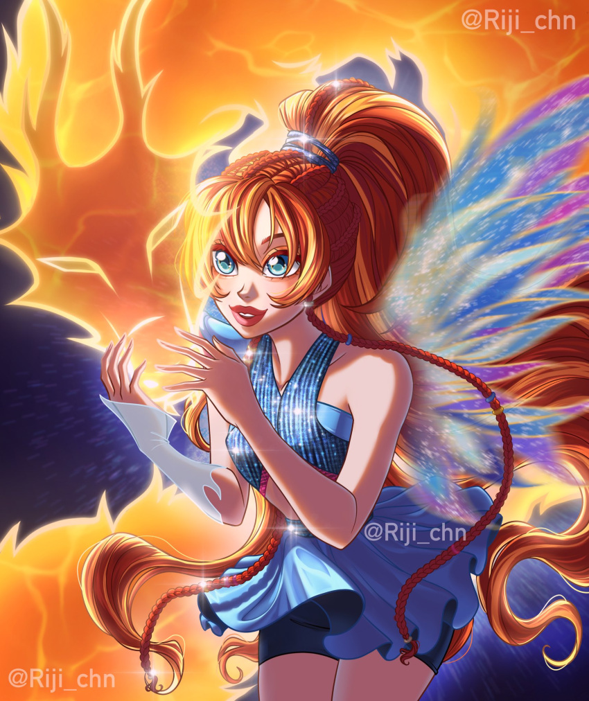 Safebooru - 1girl arm warmers backlighting bare shoulders bloom (winx ...