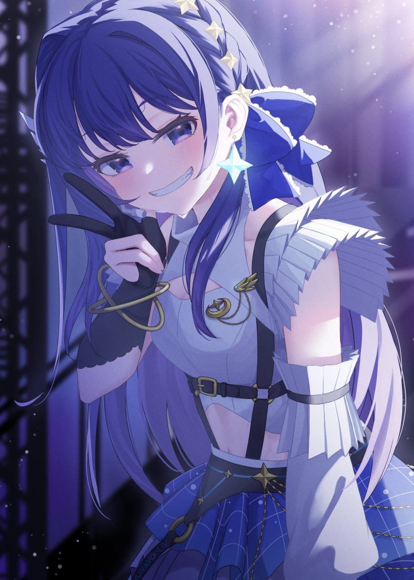 Safebooru - 09041231 1girl backstage colored inner hair highres idol ...