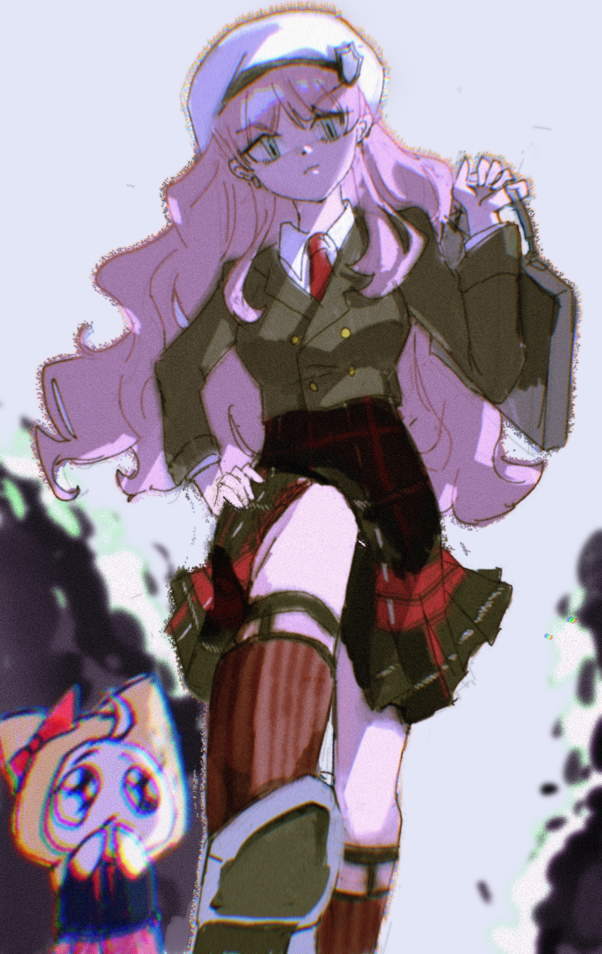 Safebooru - :o absurdres ahoge animal ankle socks aqua eyes belt beret ...