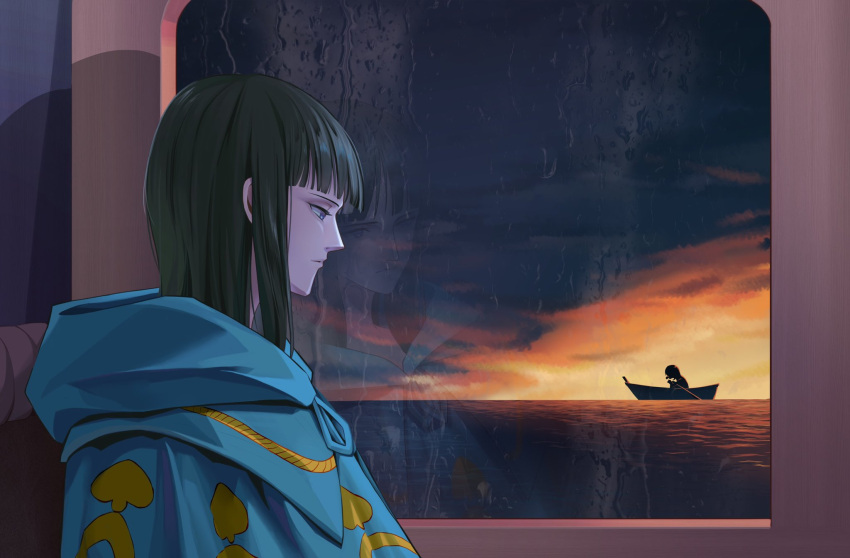 Safebooru - 1girl aged down black hair blunt bangs boat child closed ...