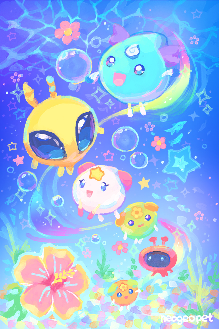 Safebooru - alien alternate color aquapets bubble colorful commentary ...