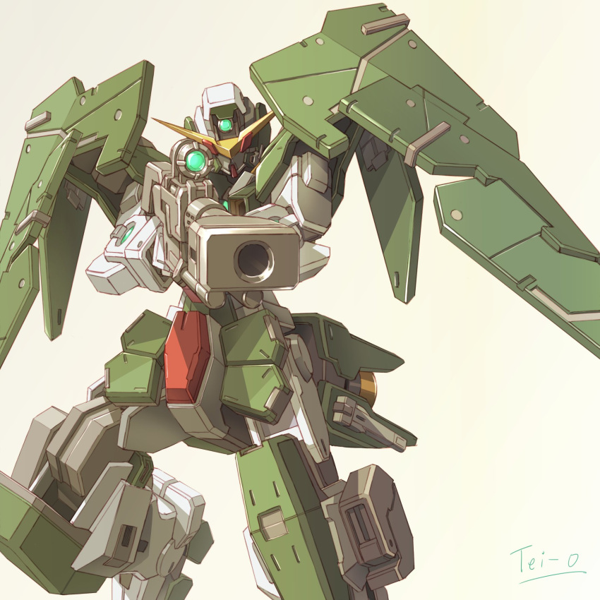 Safebooru - aiming aiming at viewer armor artist name commentary gun ...