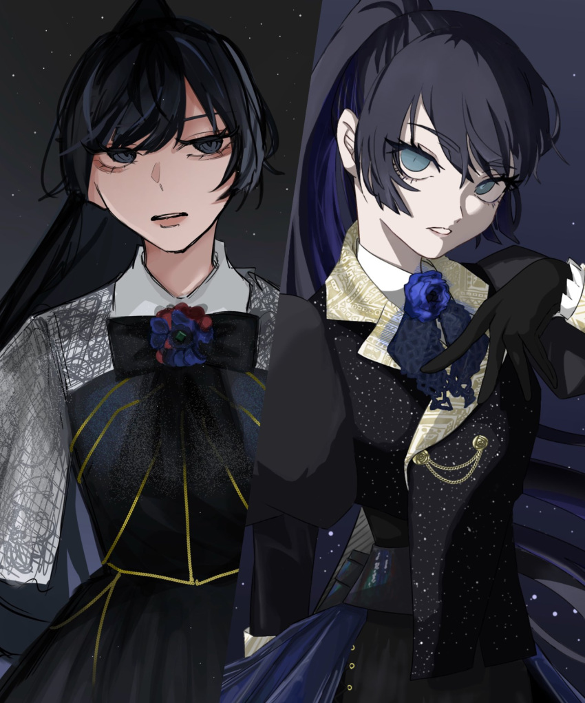 Safebooru - 1girl ado (utaite) artist collaboration black bow black ...