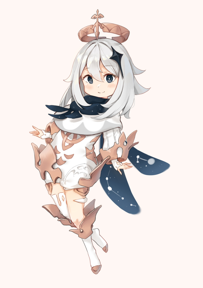 Safebooru - 1girl absurdres asymmetrical legwear bbeennoodle black eyes ...