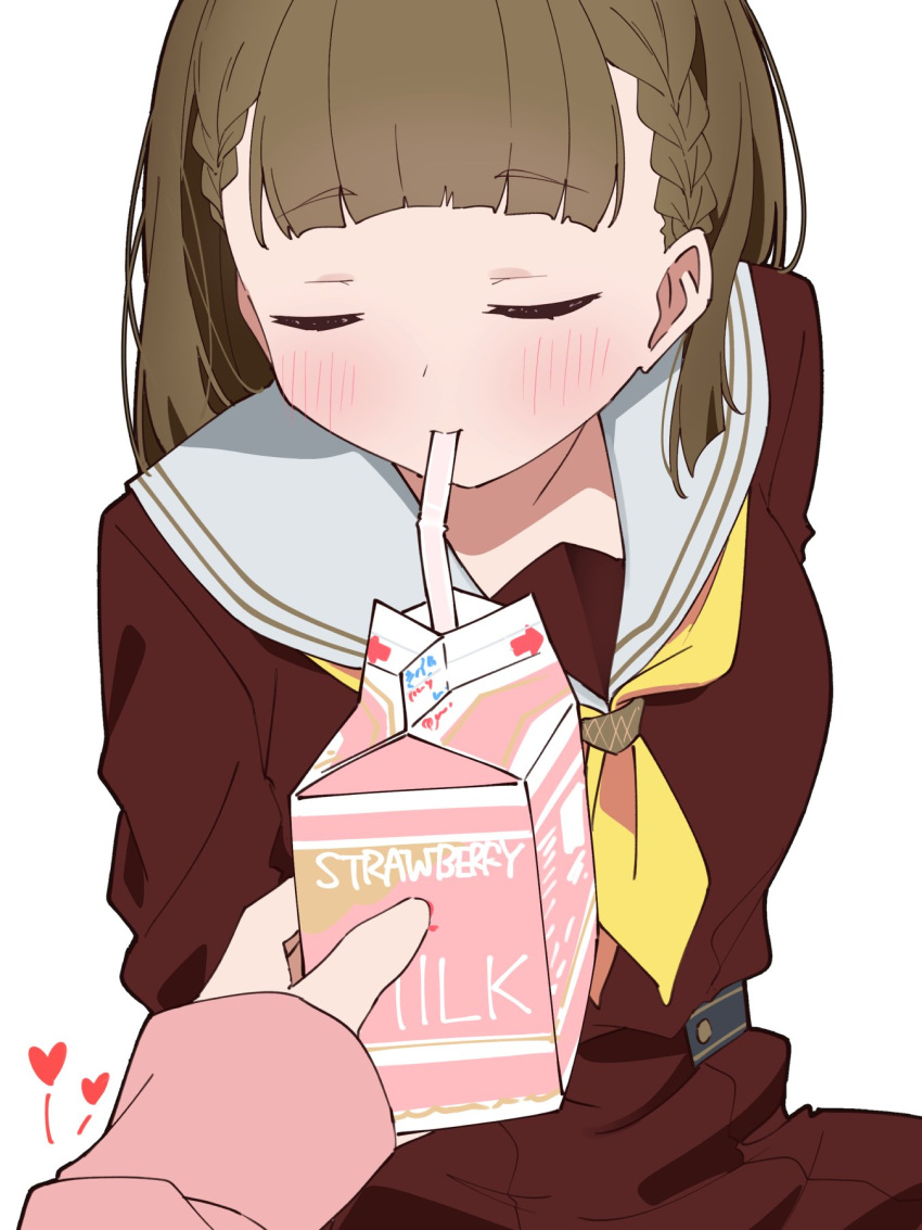 Safebooru - 2girls anyoji hime braid breasts brown dress brown hair ...