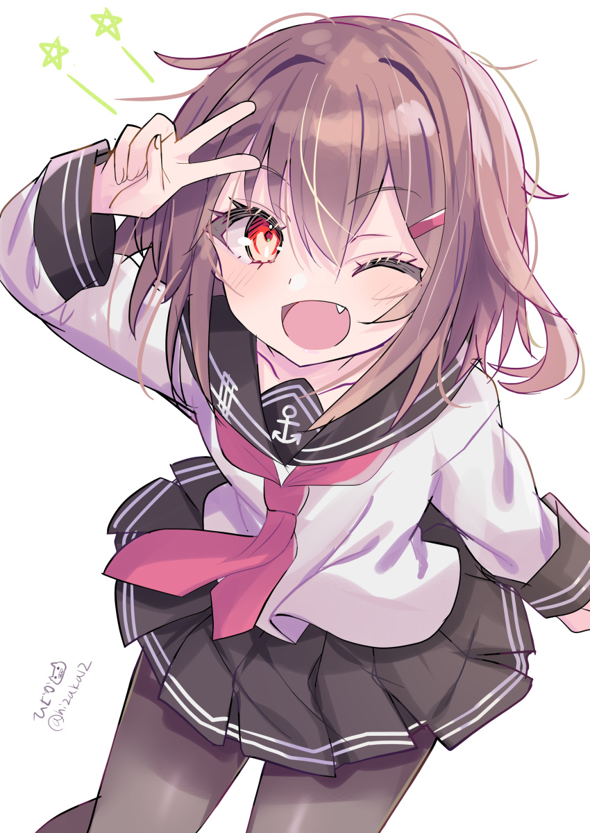 Safebooru - 1girl absurdres black pantyhose black sailor collar black ...