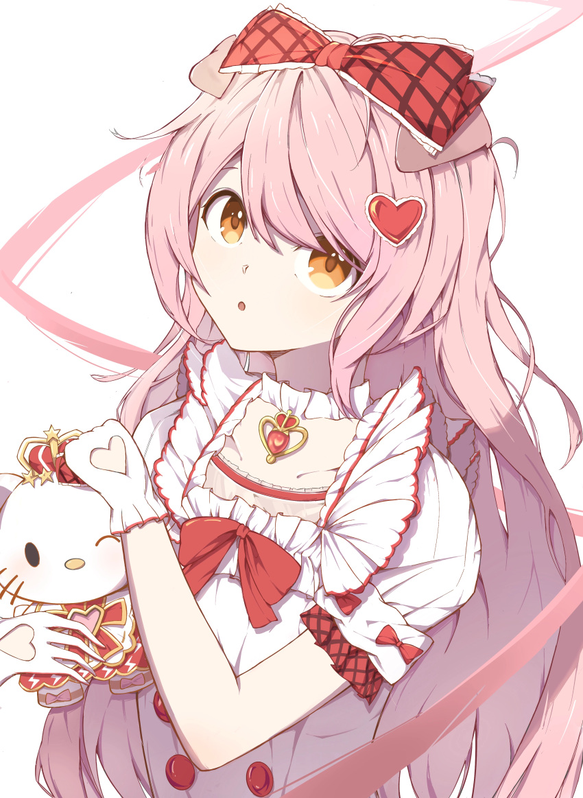 Safebooru - 1girl :o absurdres animal ears arknights bow bowtie chinese ...