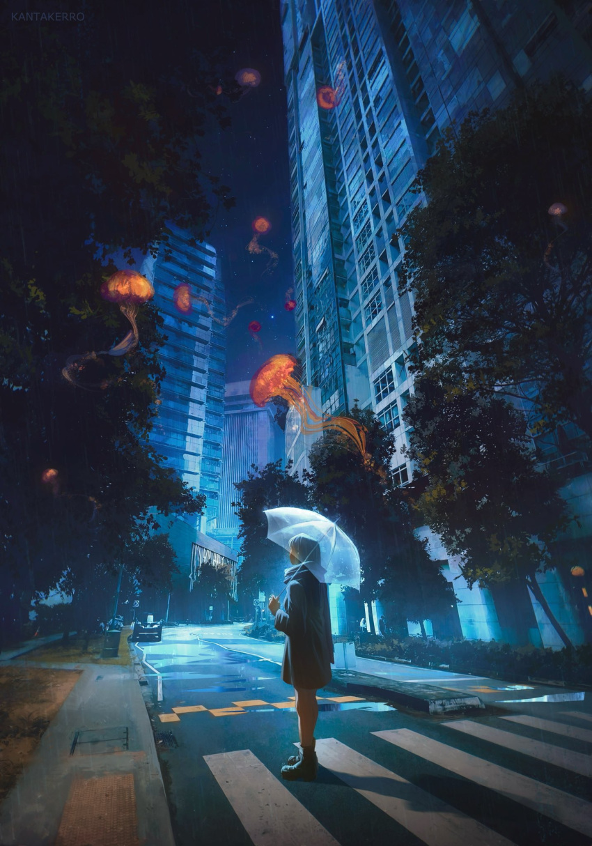 Safebooru - 1girl blue scarf boots building car english commentary from ...